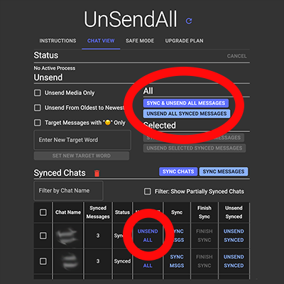 How to unsend all messages on Instagram
